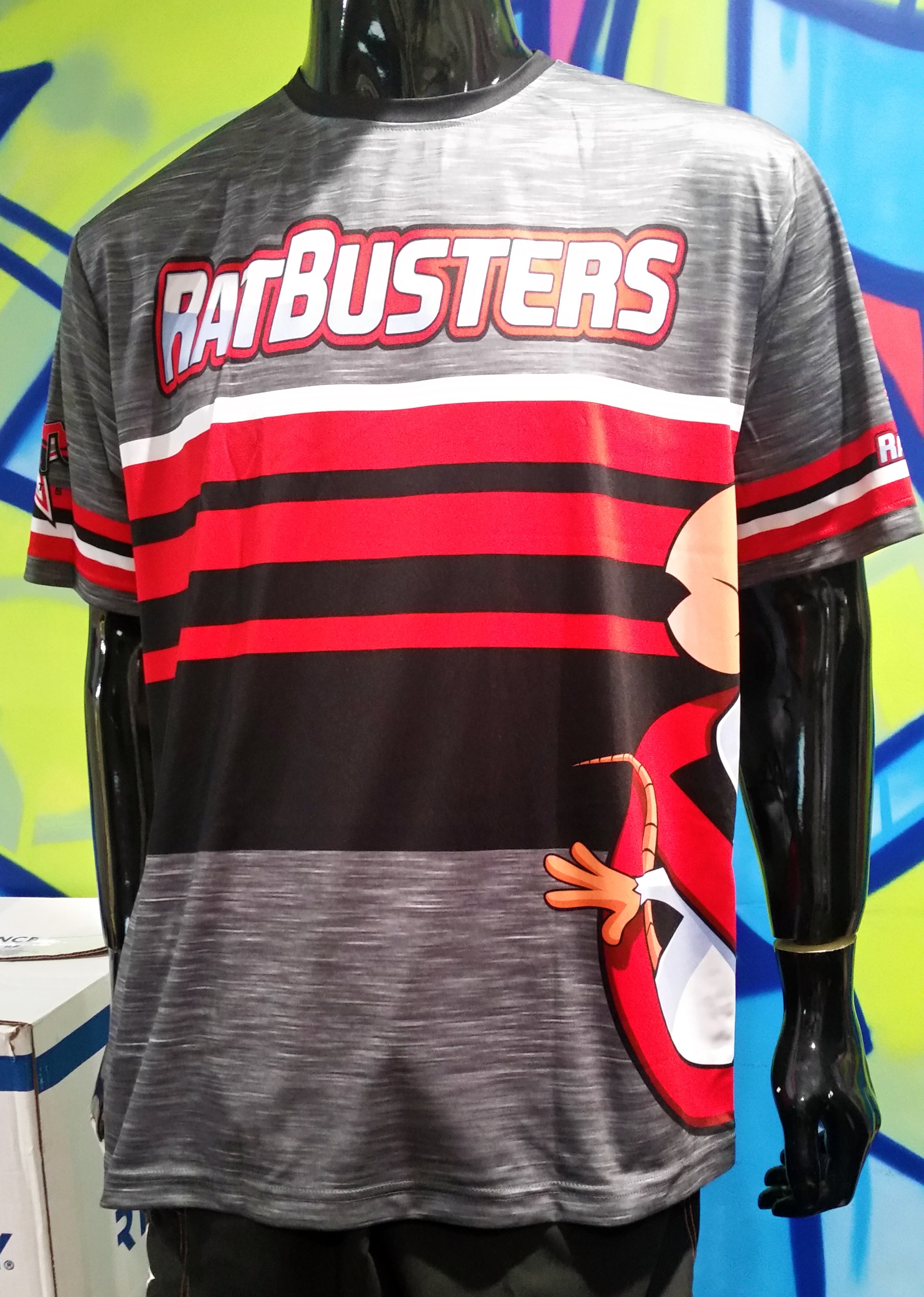 Rat Busters, Dark Heather - Custom Full-Dye Jersey - Dirty Sports Wear
